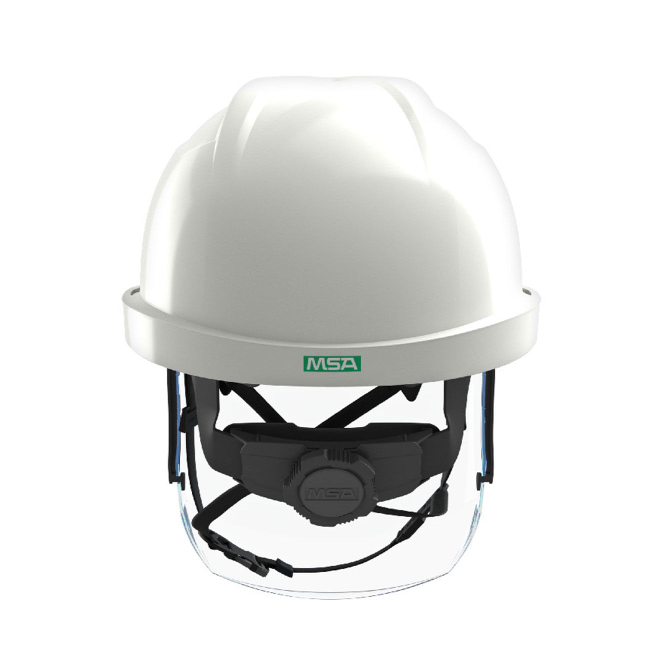 Casco MSA V-Gard 950 Blanco con Visor y Fas Trac