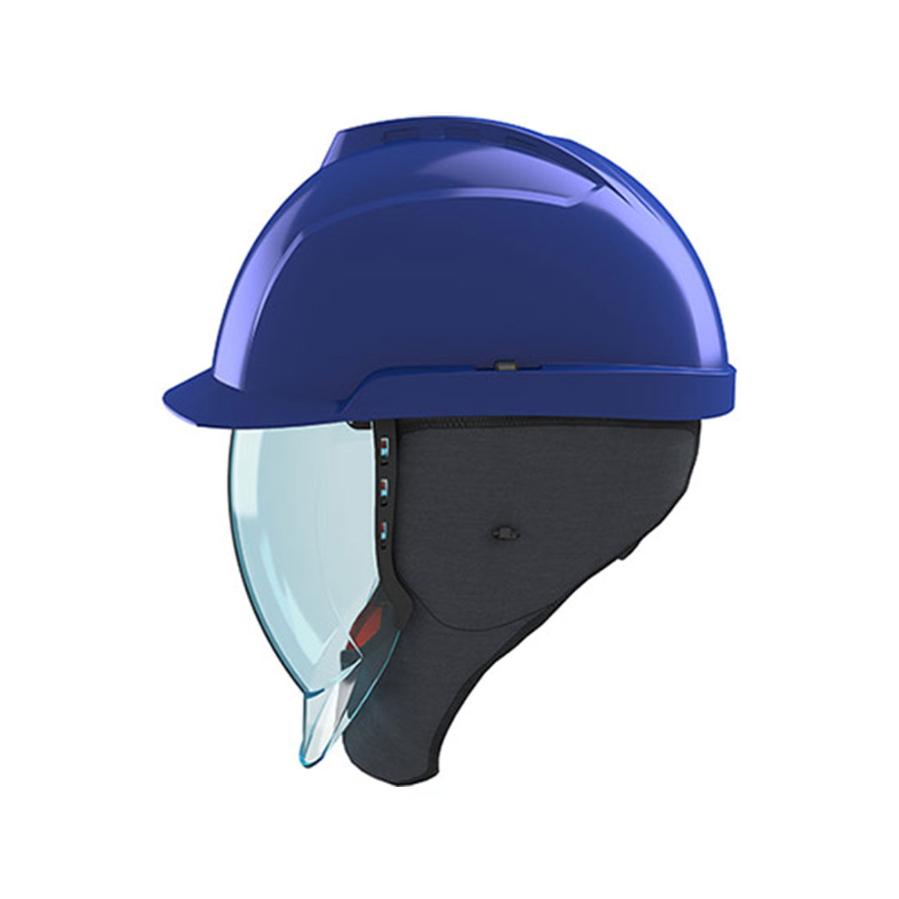 Casco MSA V-Gard 950 Azul con Visor 4Ka - Treck