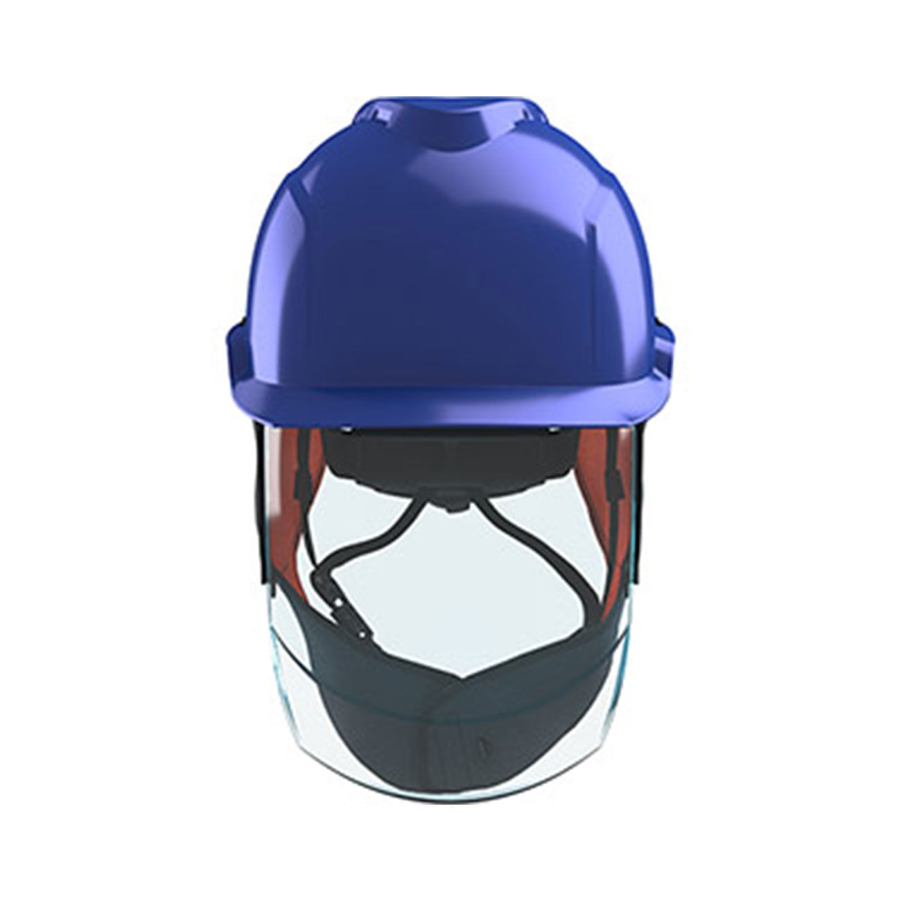 Casco MSA V-Gard 950 Azul con Visor 4Ka - Treck