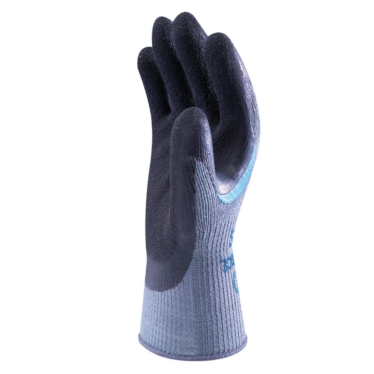 Guante Algodon/Latex Showa 330 Ref.Gris/Neg/Azu