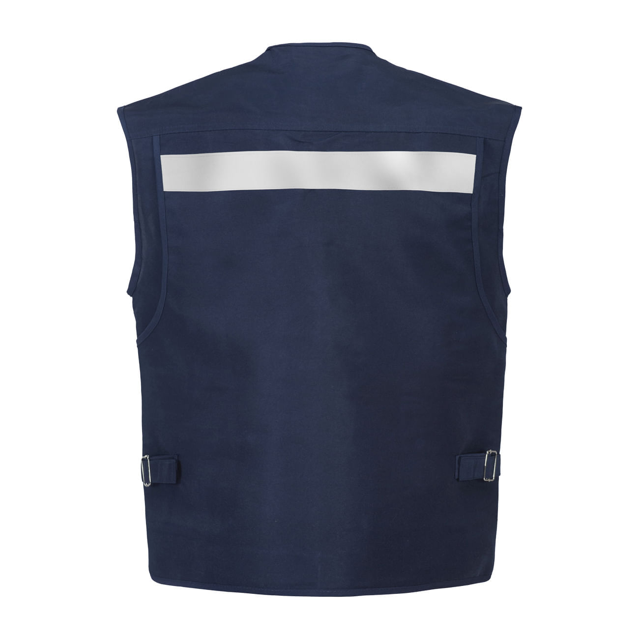 Chaleco Geologo Poplin Azul C/Reflectante